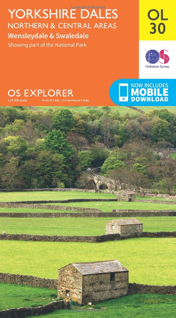 OS Maps of Northern England - Durham - Walking North England
